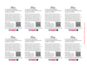 Random Acts Of Crochet Kindness Tags Print On Card Stock #RAOCK ...